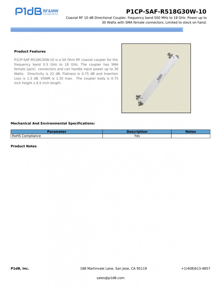 P1CP-SAF-R518G30W-10 product document image
