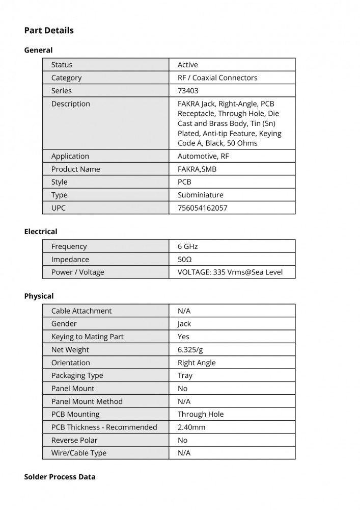 MOLEX 734040810 product document image, page 2