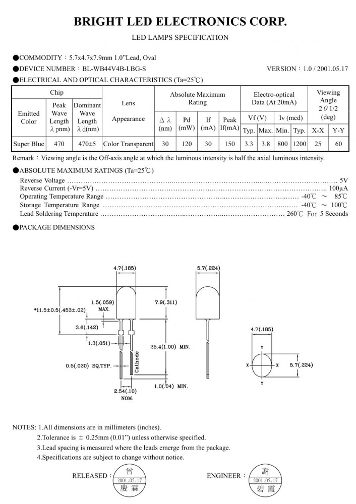 BL-WB44V4B-LBG-S specification page 1