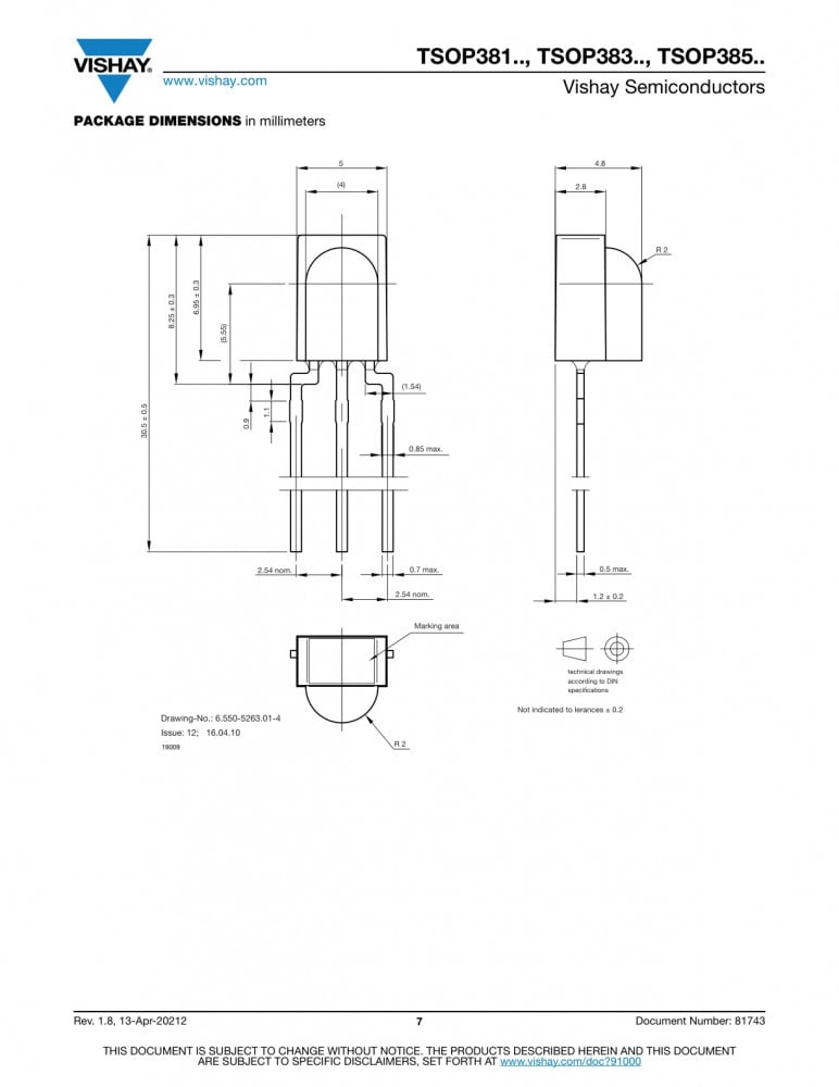 TSOP38530 datasheet page 7