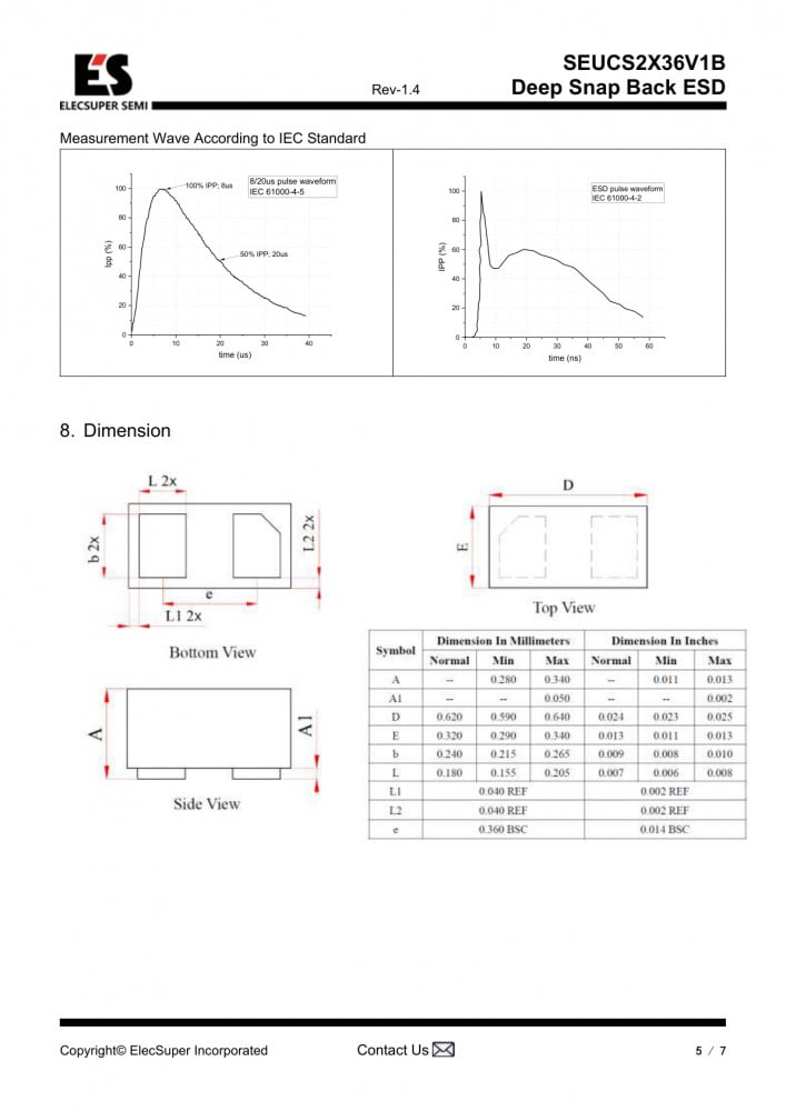 SEUCS2X36V1B datasheet page 5