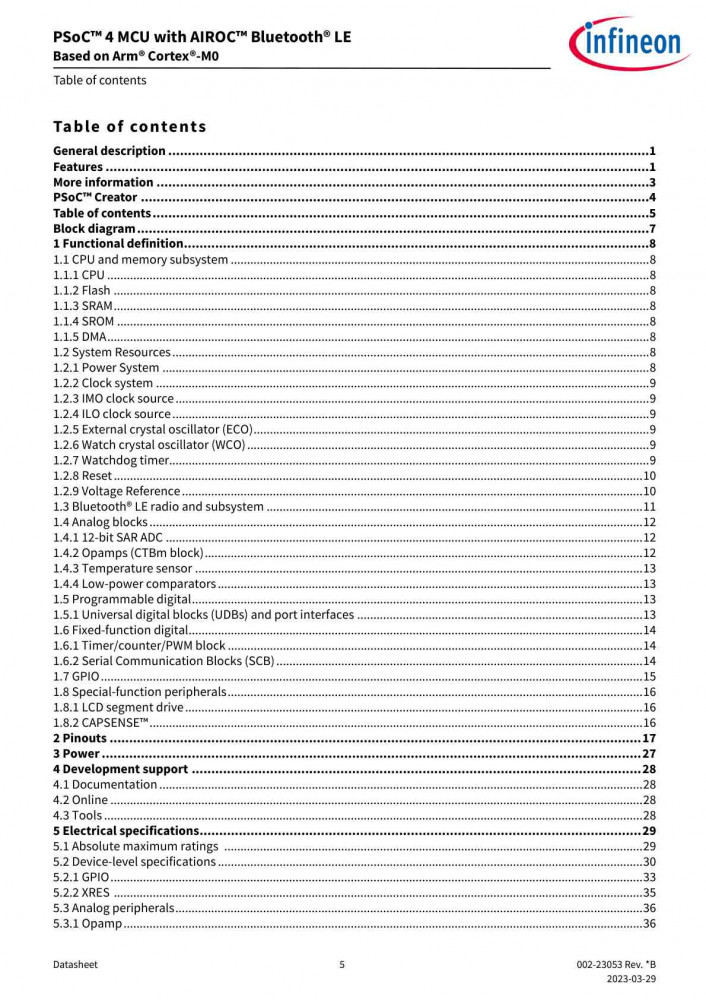 CY8CKIT-142 technical document page 5