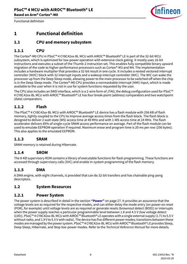 CY8CKIT-142 technical document page 8