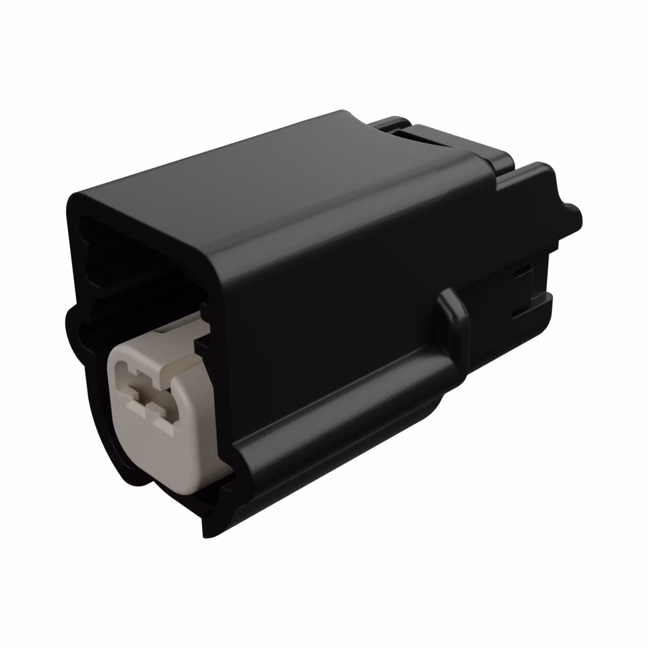 2.54mm MX64 Sealed Single Row Crimp Housing, MX64 Terminal, Black, 2 Circuits, Key C, without CPA Lock for sale