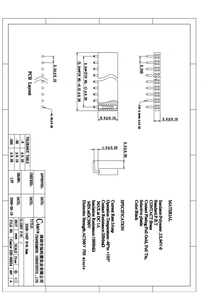 Ckmtw B-2200R05P-A120 technical drawing