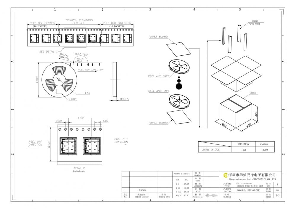 HC018-1A1H1A103-0HR packaging drawing page 3
