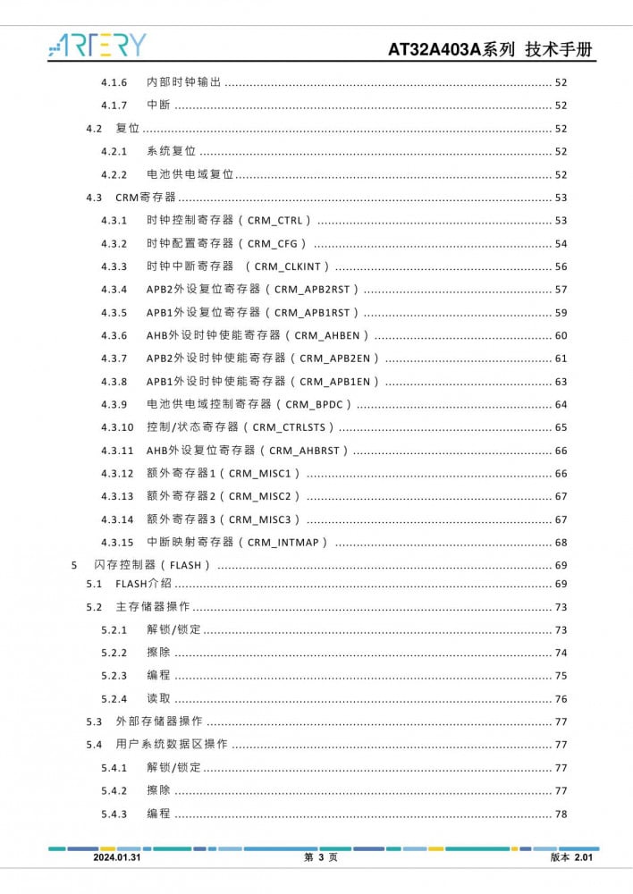 AT32A403AVGT7 technical document page 3