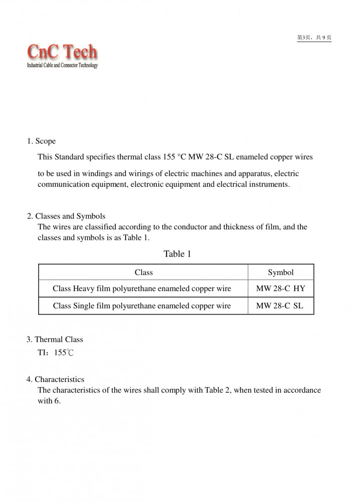 MW 28-C SL specification, page 3