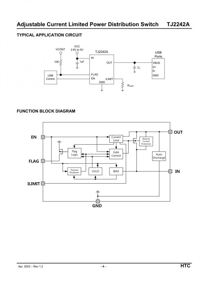 TJ2242AGSF6 datasheet page 4