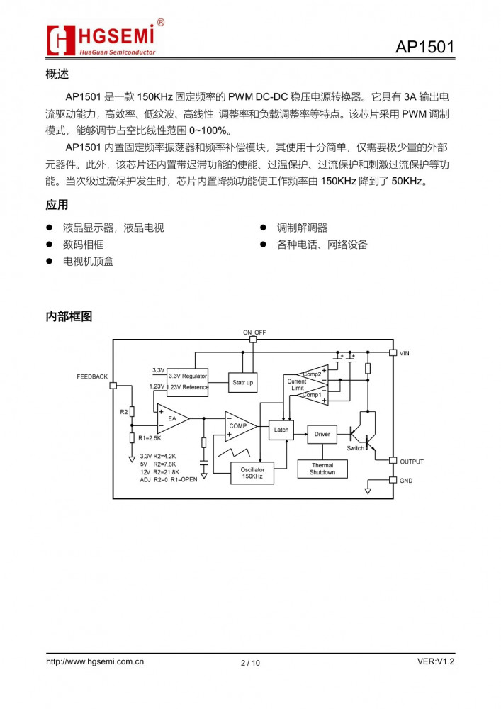 AP1501 datasheet page 2