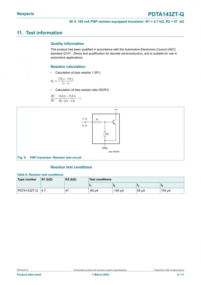 PDTA143ZT-QR datasheet page 6