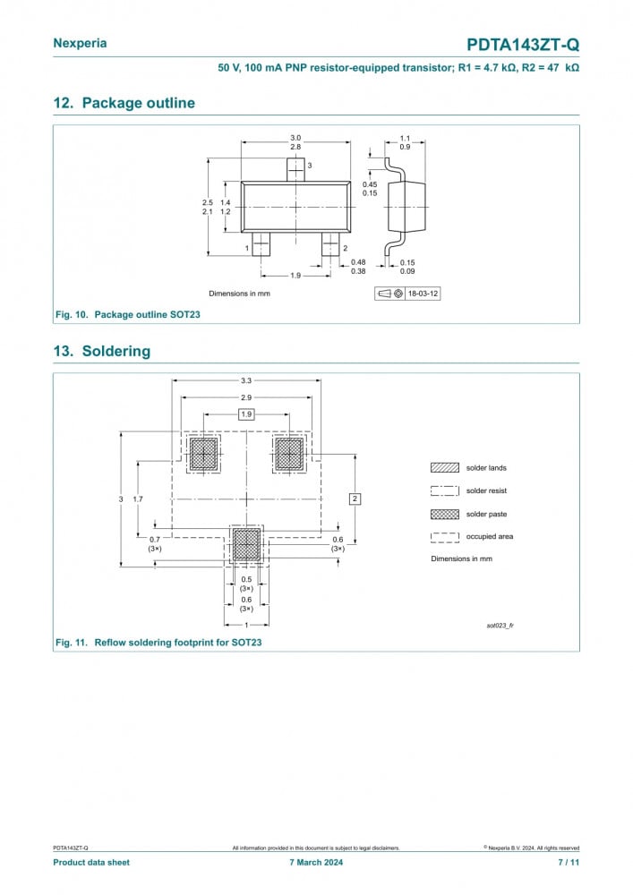 PDTA143ZT-QR datasheet page 7
