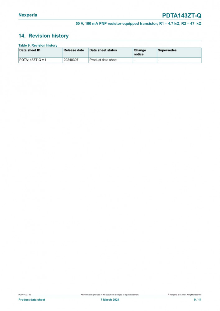 PDTA143ZT-QR datasheet page 9