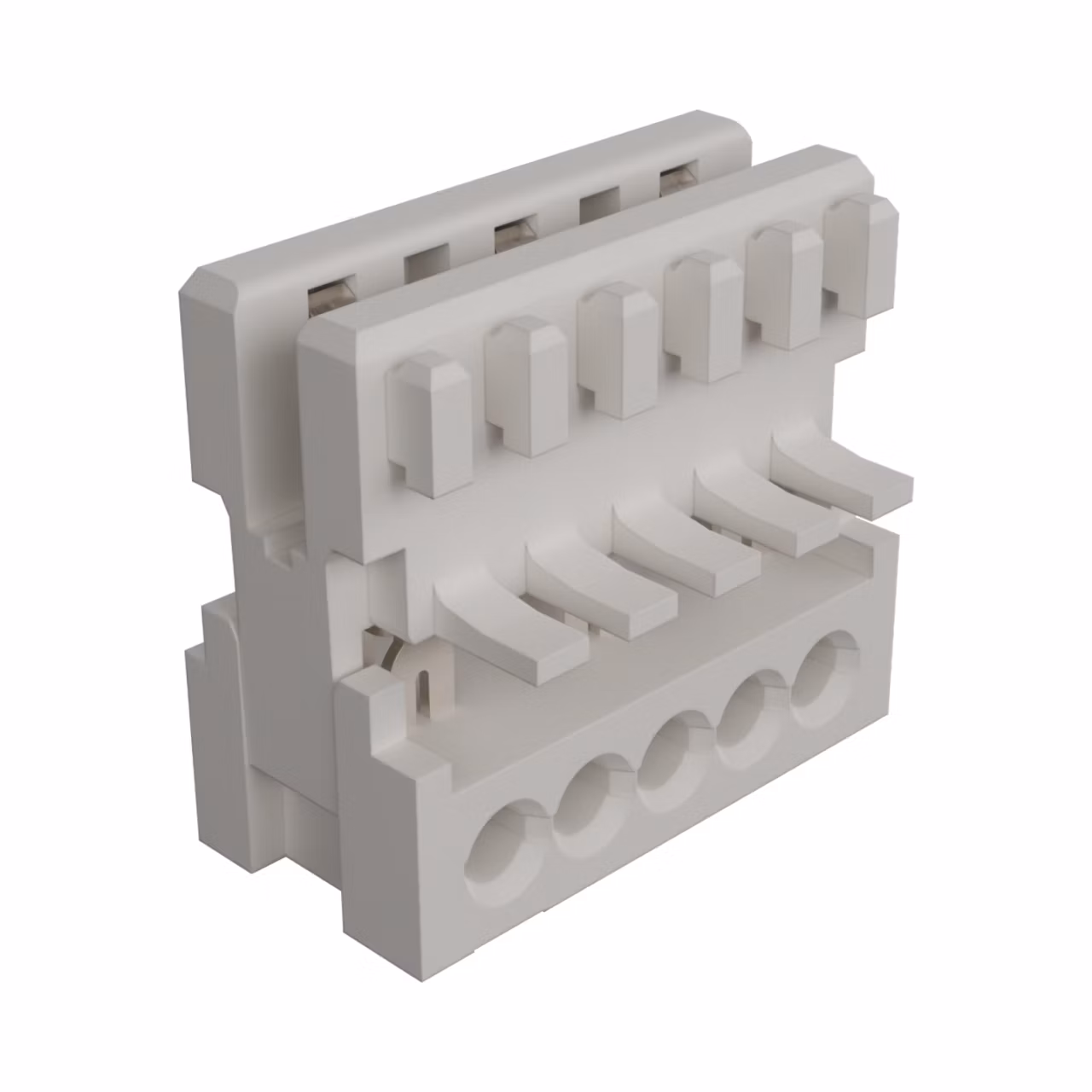 Appli-Mate RAST 2.5 Connector, 5.00mm Pitch, Female, 3 Circuits, All Position Keys, Open Endwalls, Zeus Housing for sale