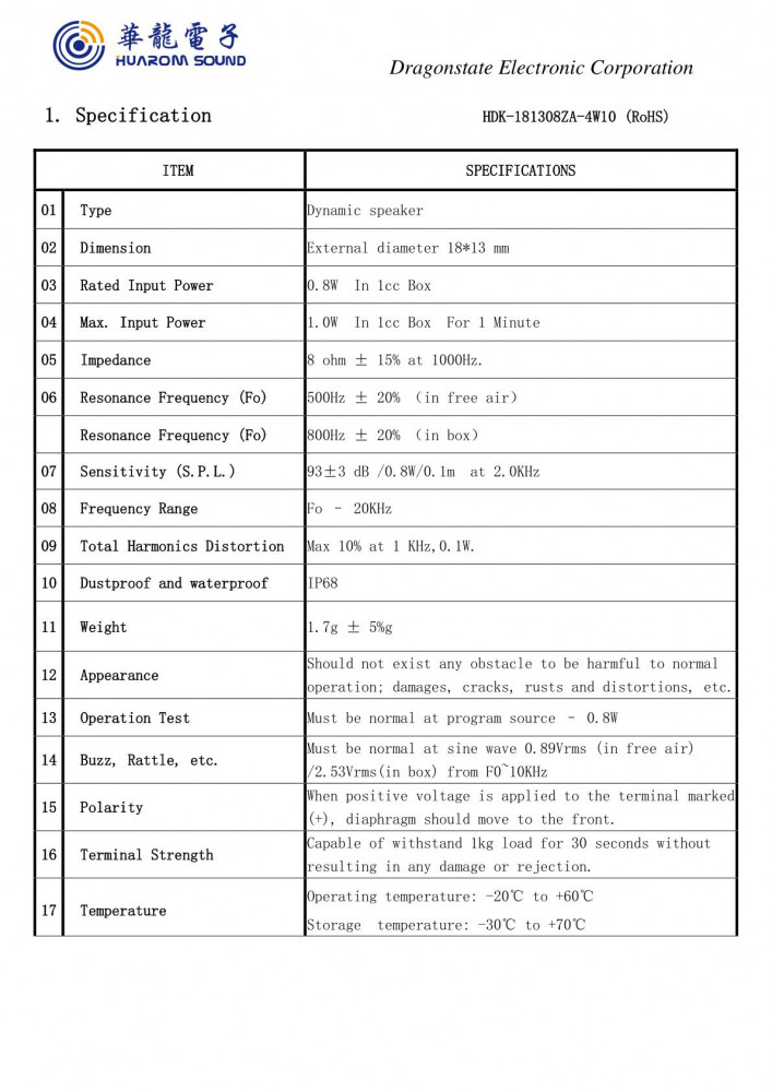 HDK-181308ZA-4W10 specification page 2