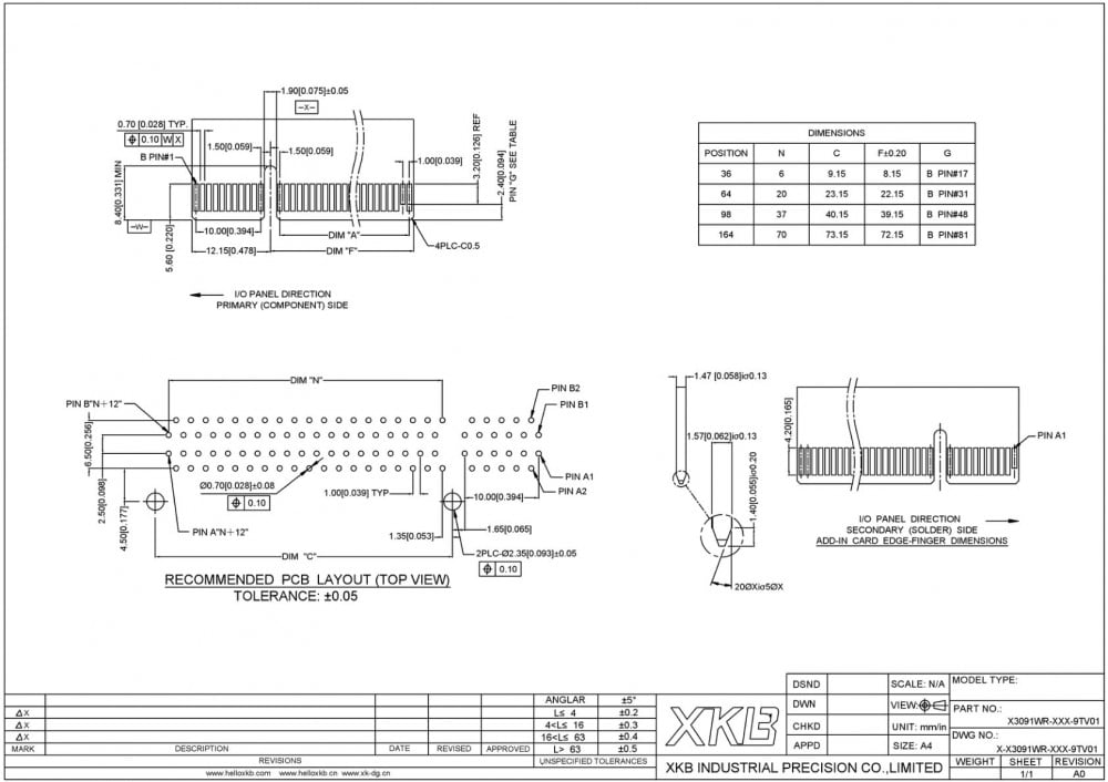 X3091WR series technical drawing page 2