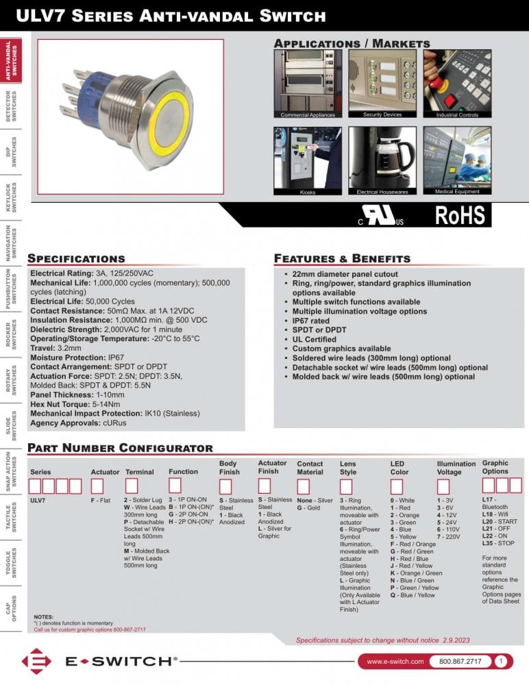 ULV7 datasheet page 1