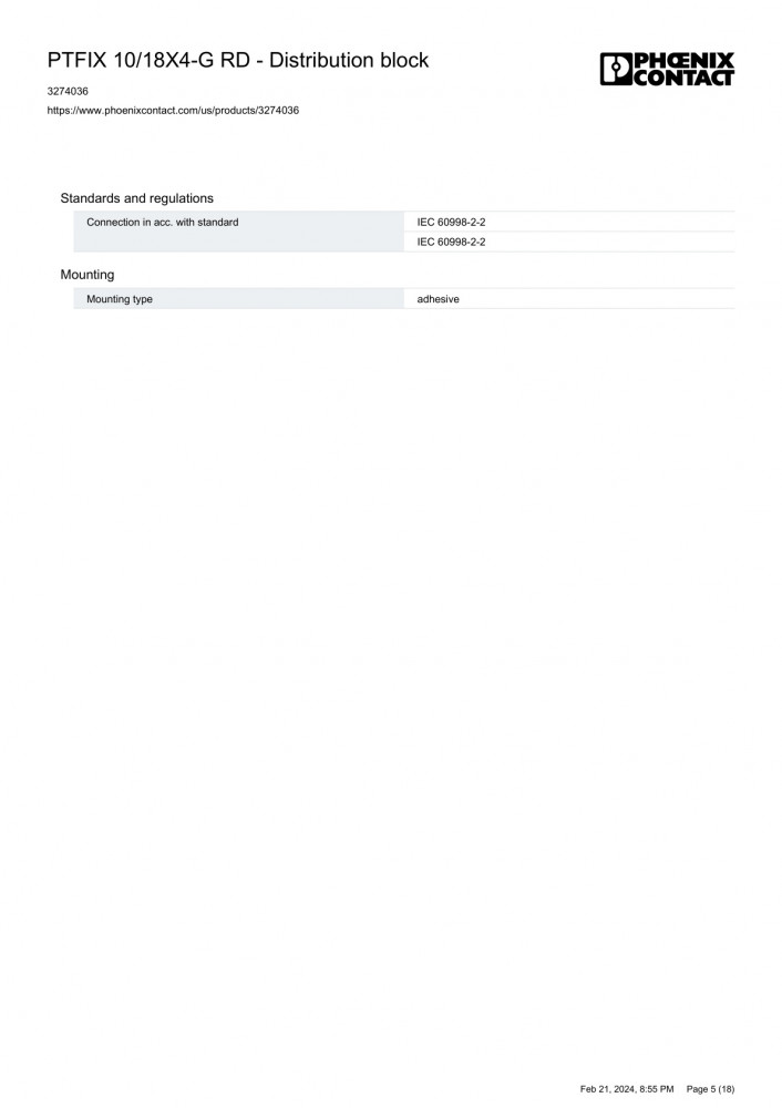 Phoenix Contact 3274036 technical document page 5