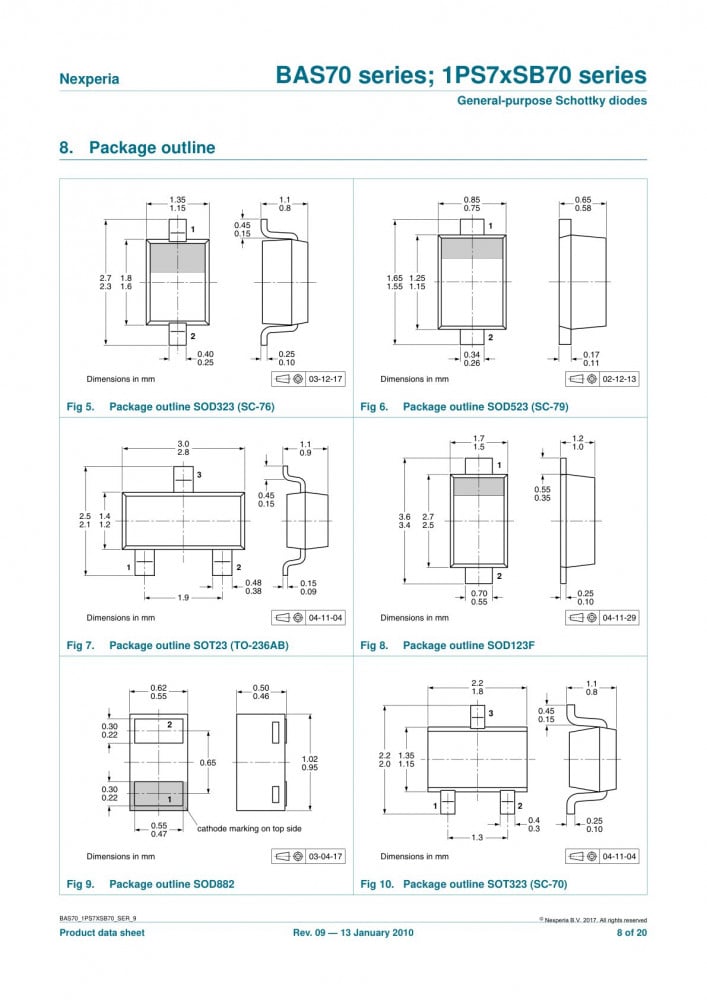 BAS70H datasheet page 8