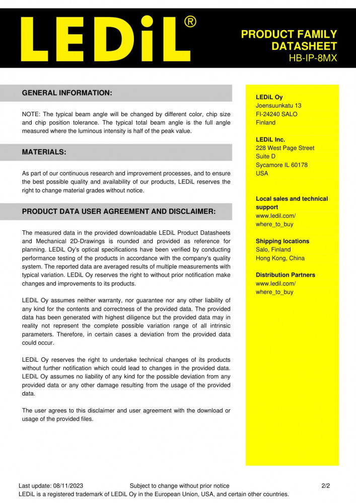 LEDiL HB-IP-8MX-WWW-PC product documentation page 2