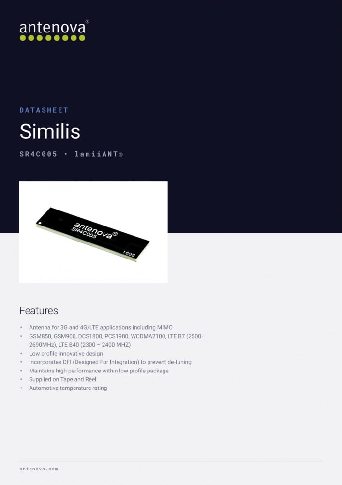 SR4C005 datasheet page 1