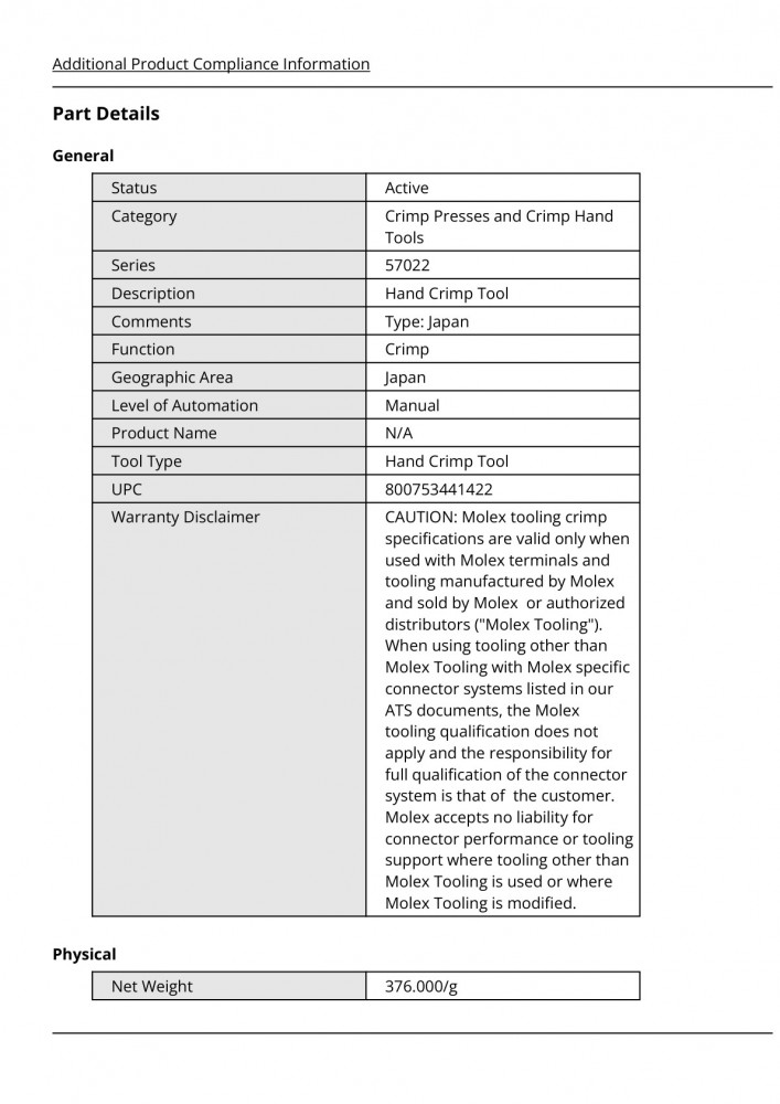 Tooling documentation preview, page 2