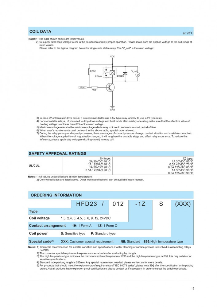 HFD23 datasheet page 2