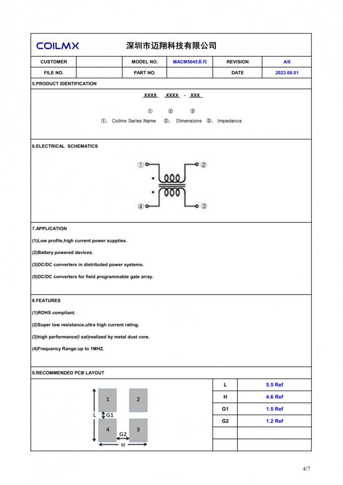 MACM5045-101 specification page 4