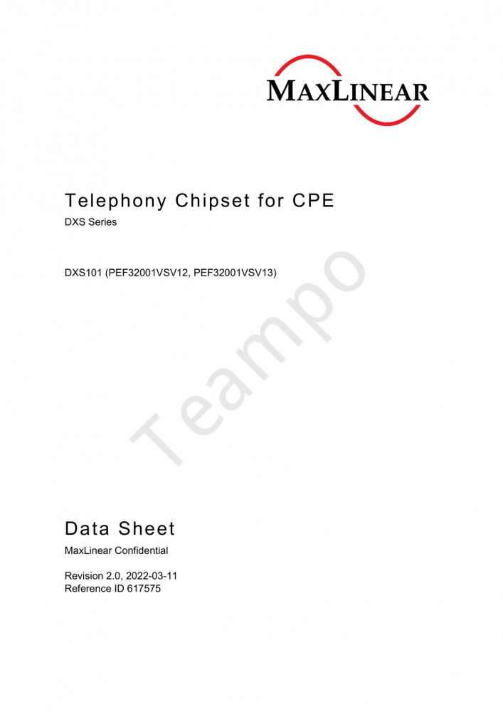 PEF32001VSV12 DXS101 datasheet page 3