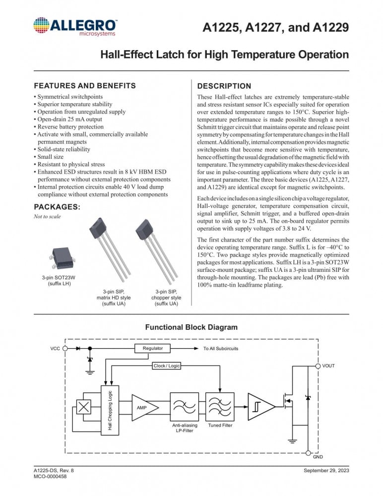 A1229LUA-T datasheet page 2