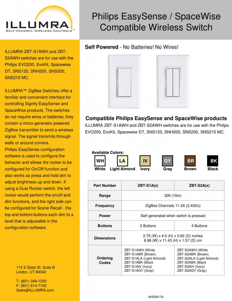ZBT-S2AWH product documentation preview