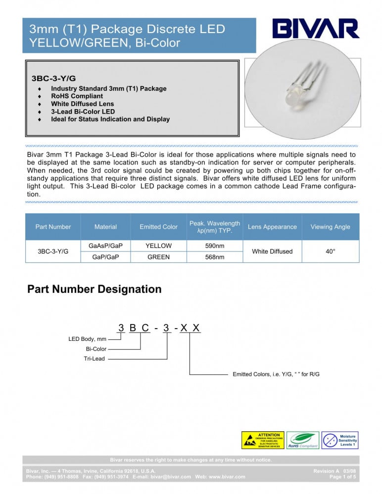 3BC-3-Y/G datasheet page 1