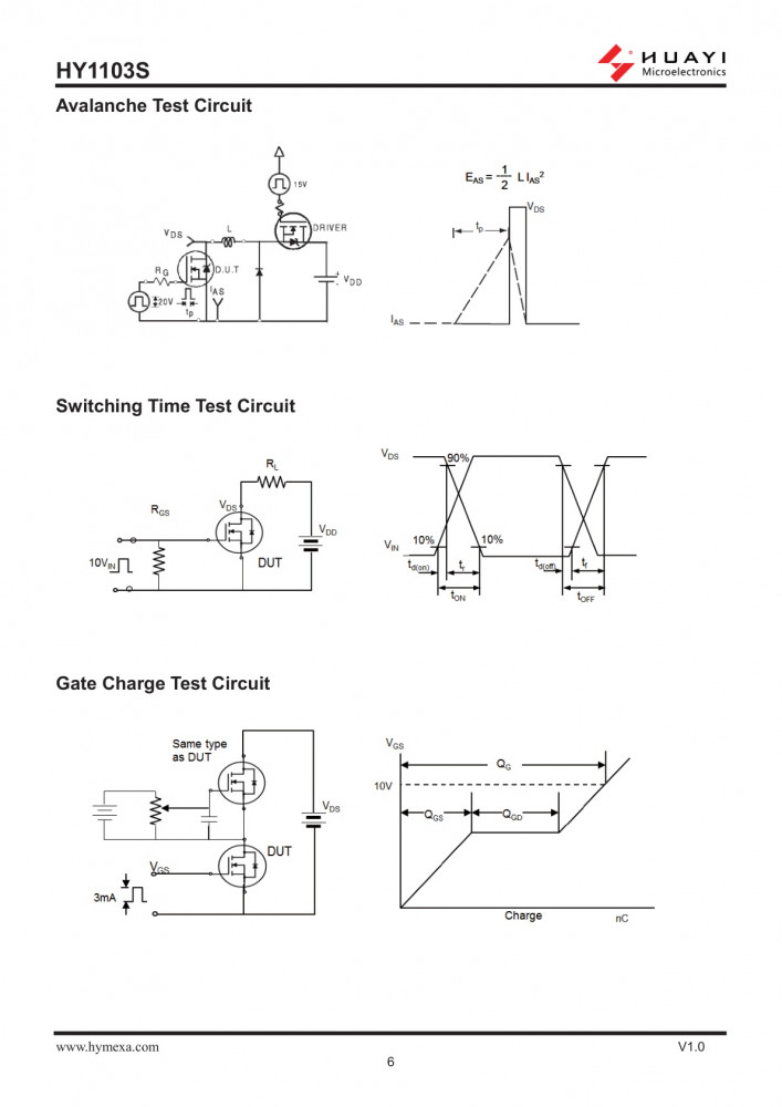 HY1103S datasheet page 6