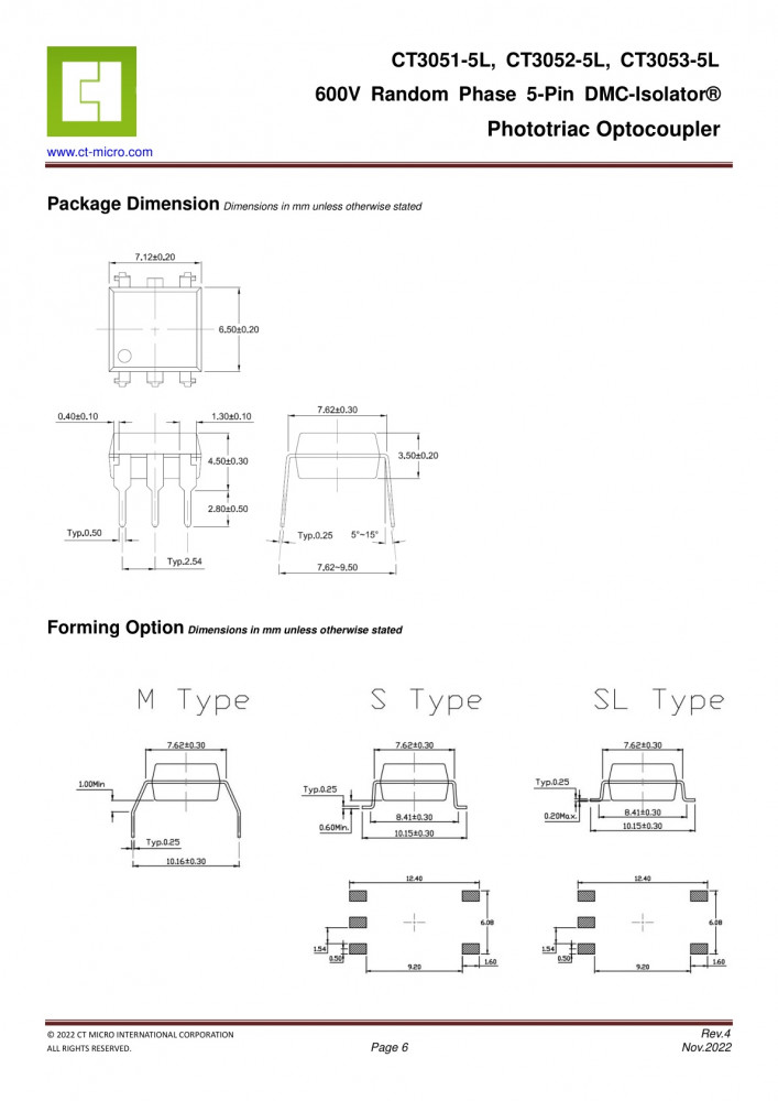 CT3052-5L datasheet page 6