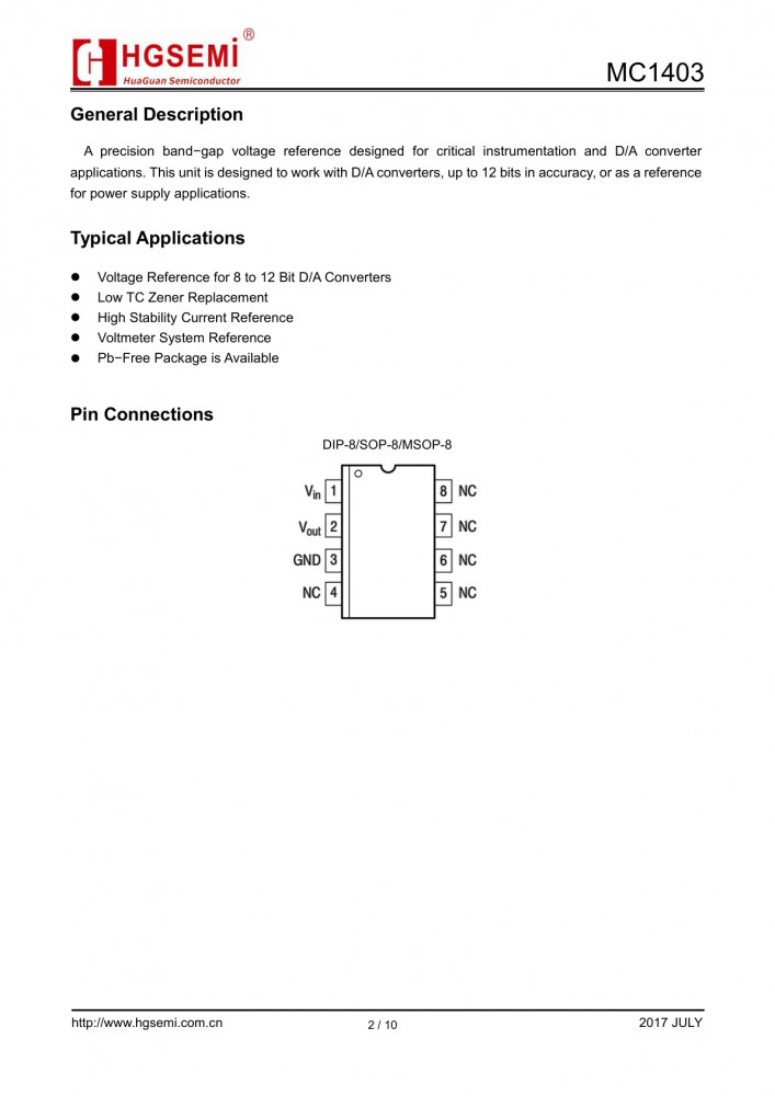 MC1403BN datasheet page 2