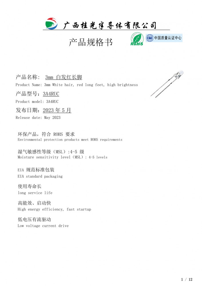 3A4RUC datasheet page 1