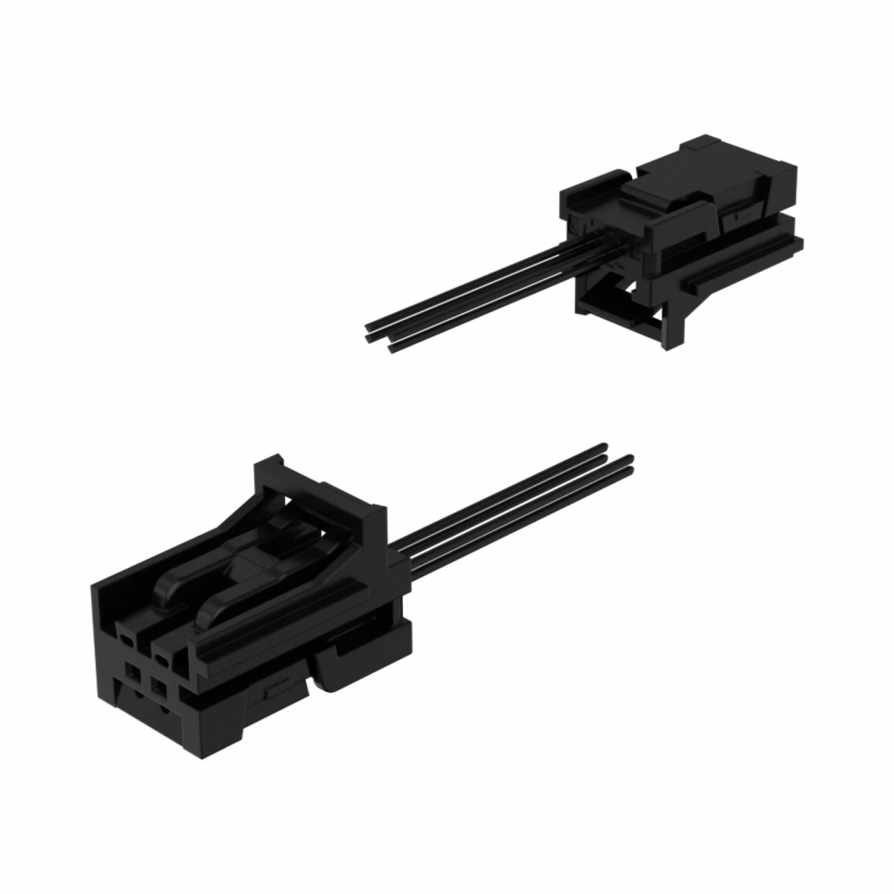 Mini50-to-Mini50 Off-the-Shelf (OTS) Cable Assembly, 2.00mm Pitch, Single Row, 600.00mm Length, 2 Circuits, Black for sale