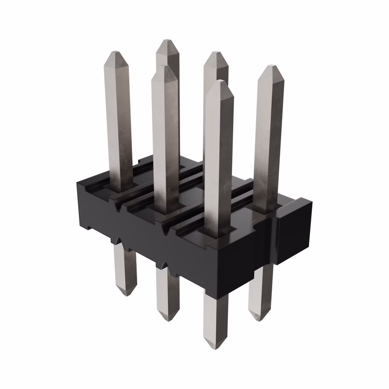 2.00mm Pitch Milli-Grid Header, Vertical, Through Hole, 6 Circuits, 2.54µm Tin (Sn) Plating, Mating Pin Length 4.00mm, Tail Length 2.60mm, Tray, Lead-Free for sale