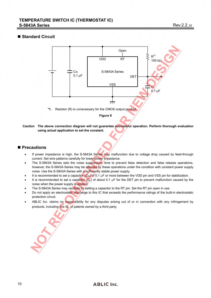 S-5843A datasheet page 10