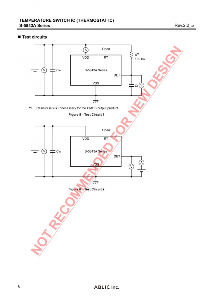 S-5843A datasheet page 8