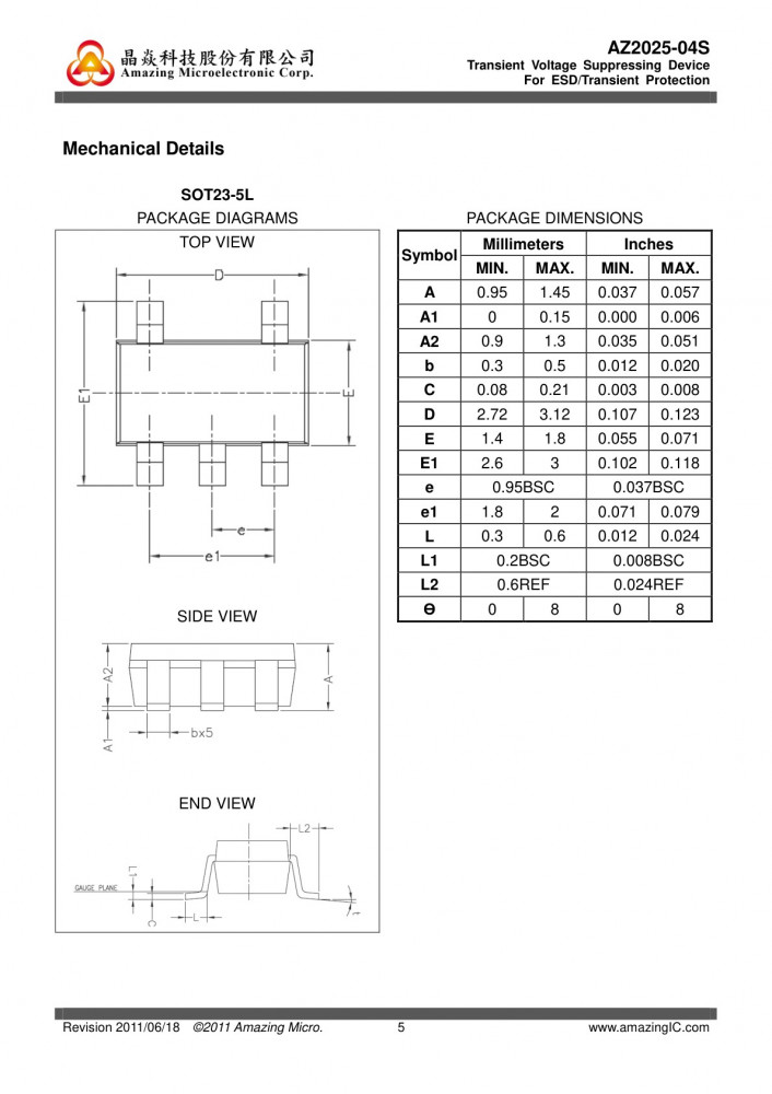 AZ2025-04S technical document, page 5