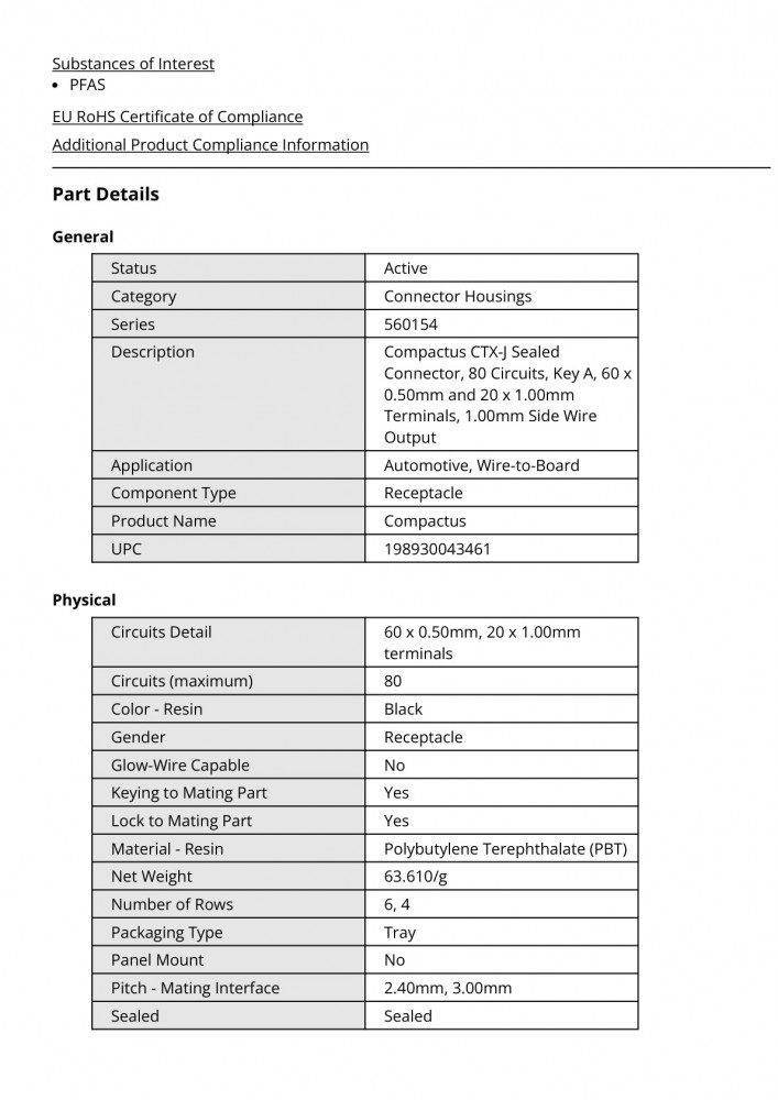 MOLEX 5601548092 product document preview, page 2