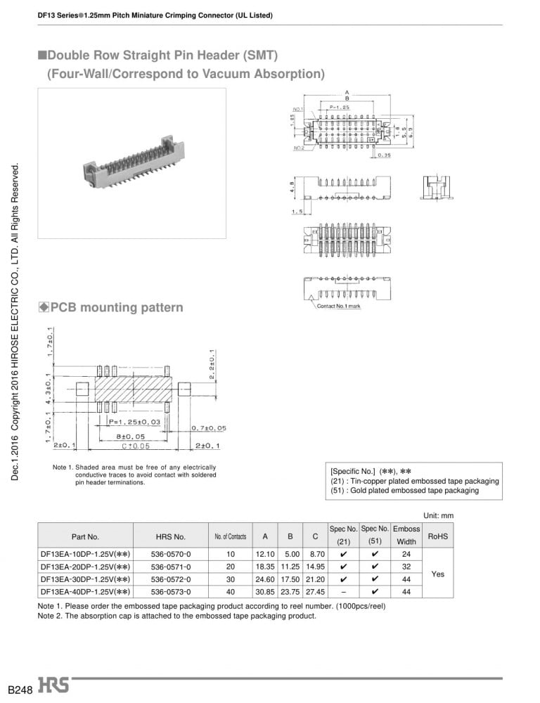HRS DF13 datasheet page 7