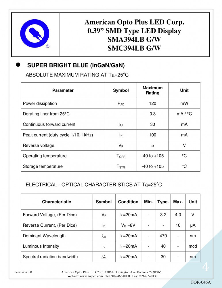 SMC394LB datasheet page 4