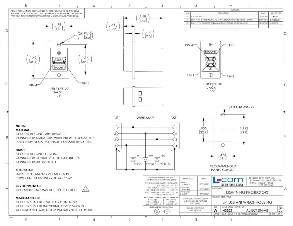 AL-ECF504-AB technical document preview