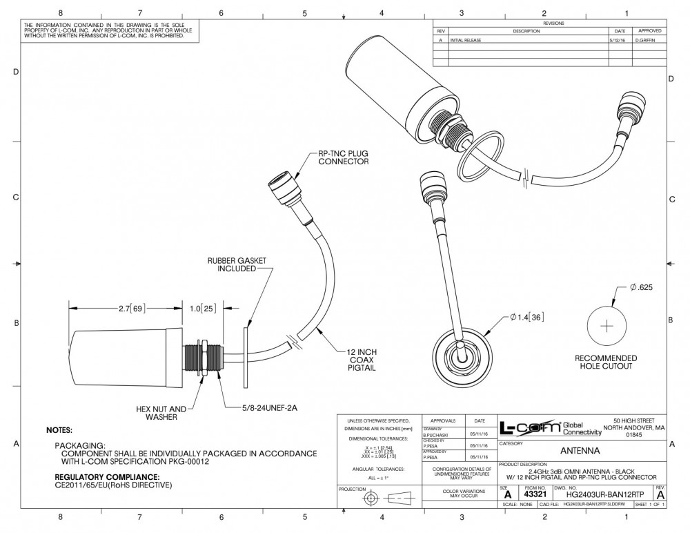 HG2403UR-BAN12RTP technical document page
