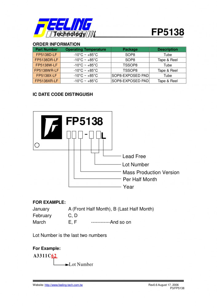 FP5138DR-LF document page 3