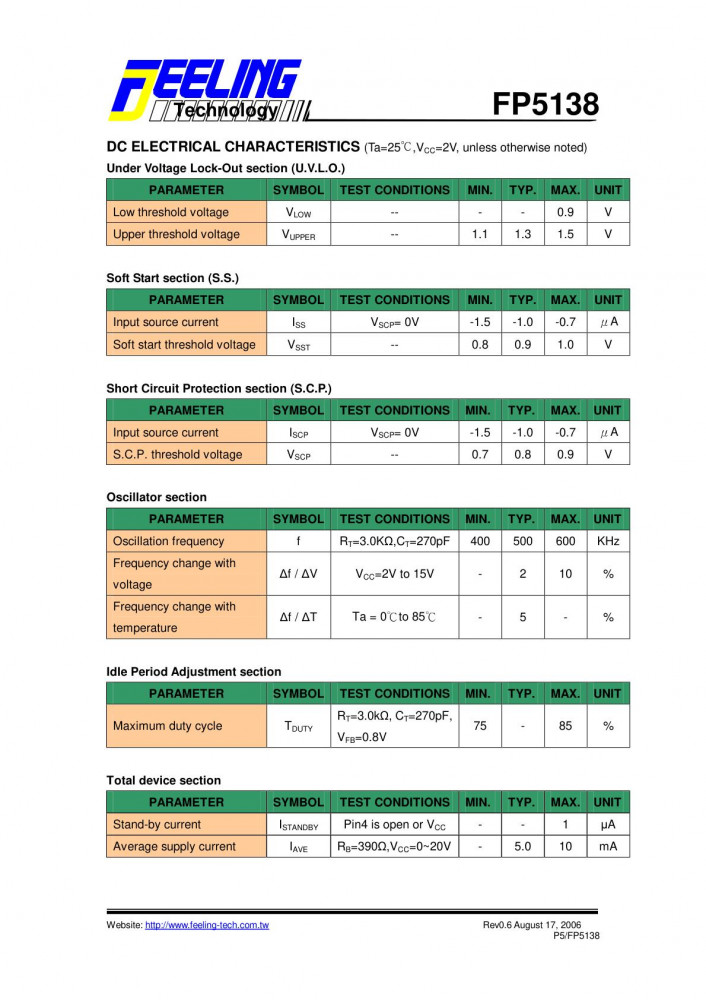 FP5138DR-LF document page 5