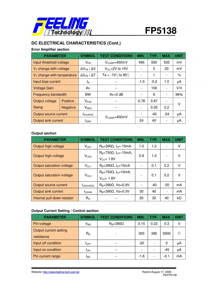 FP5138DR-LF document page 6