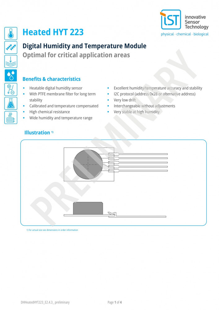 HYT223 technical document page 1